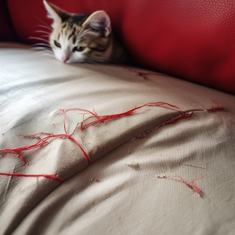 How to Fix Cat Scratches on Fabric Couch: Easy Repair Guide
