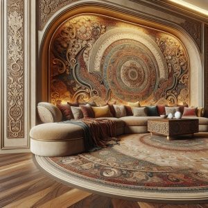 20 Ways on How to Decorate a Curved Wall (Ideas)
