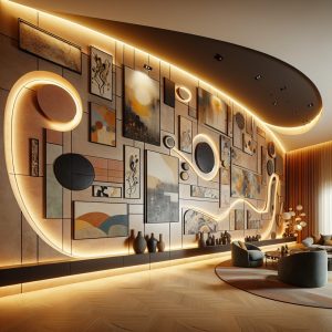 20 Ways on How to Decorate a Curved Wall (Ideas)