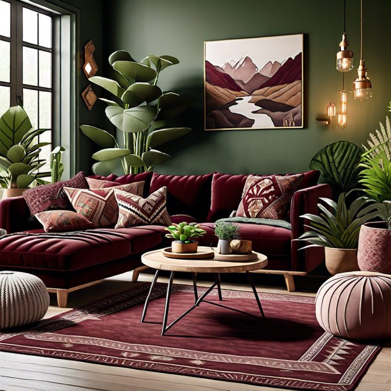 15 Burgundy Sofa Living Room Ideas to Inspire Your Home Decor