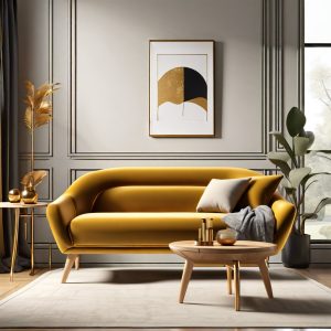 15 Golden Couch Ideas for a Luxurious Living Space