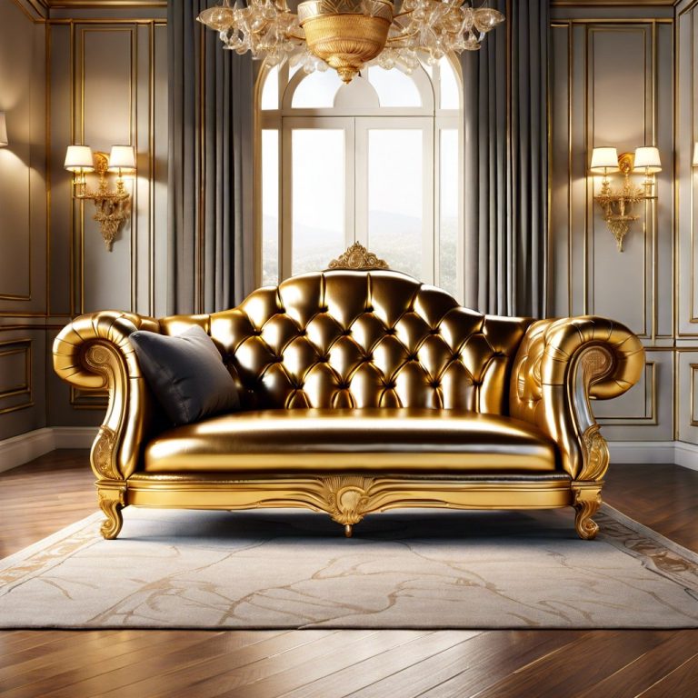 15 Golden Couch Ideas for a Luxurious Living Space